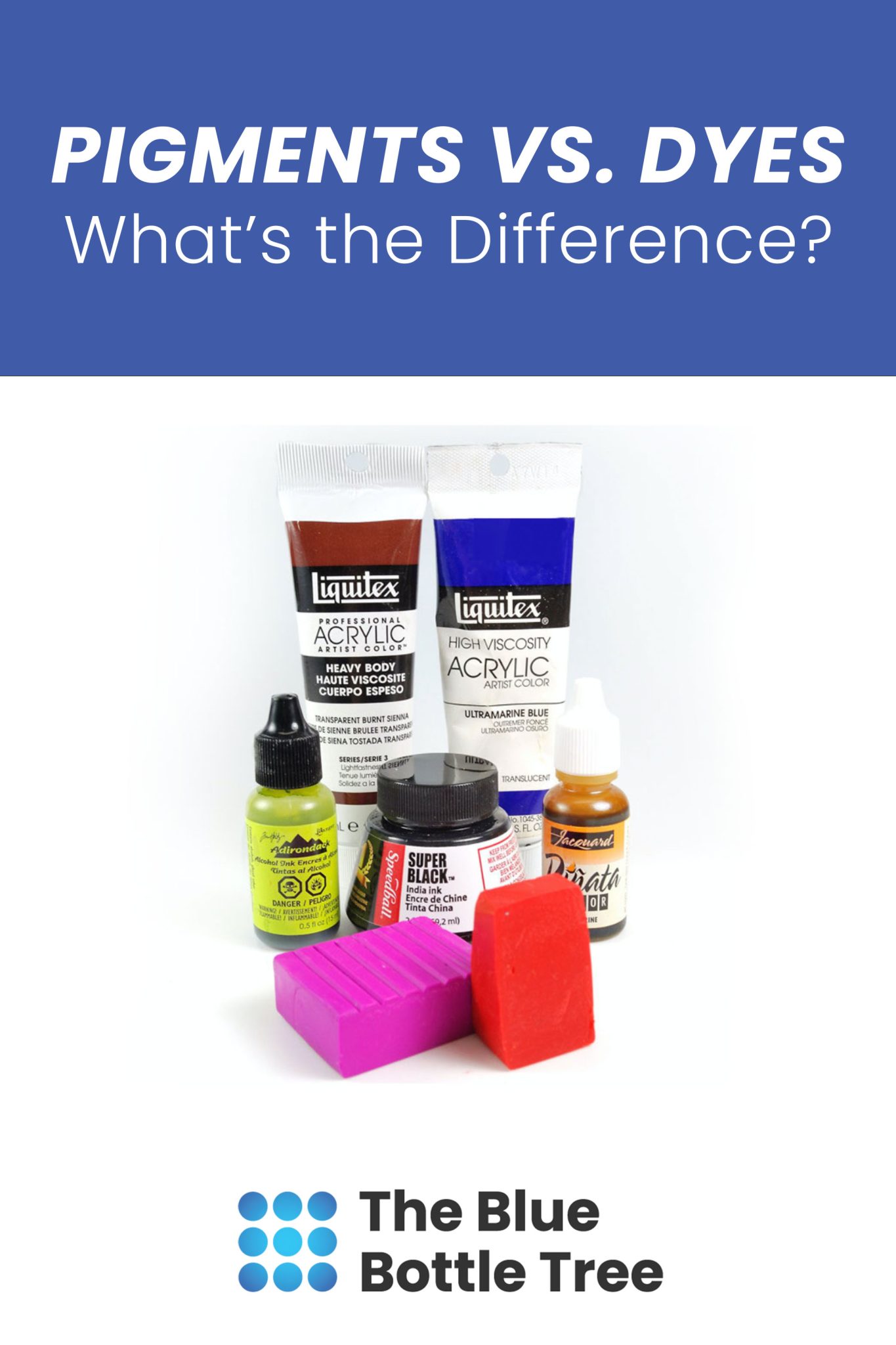Pigments vs Dyes - What is the Difference? - The Blue Bottle Tree