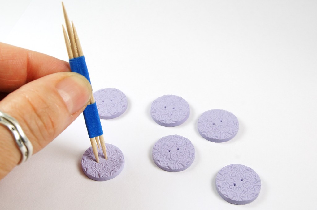 How to Make Polymer Clay Buttons - The Blue Bottle Tree