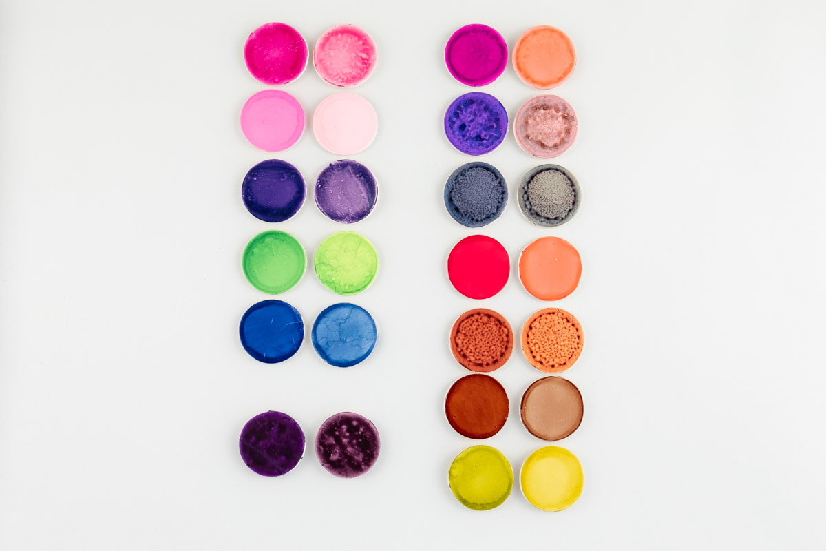 Fading of Alcohol Inks on Baked Polymer Clay - The Blue Bottle Tree